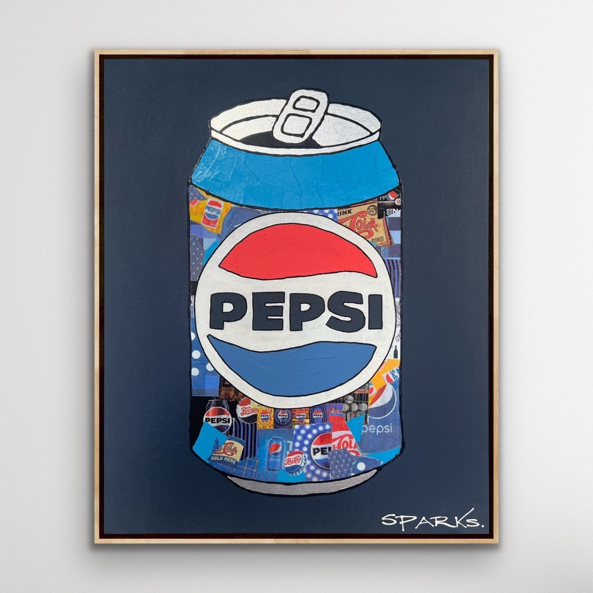 Pepsi Fusion Original Painting Framed | Michelle Sparks Art